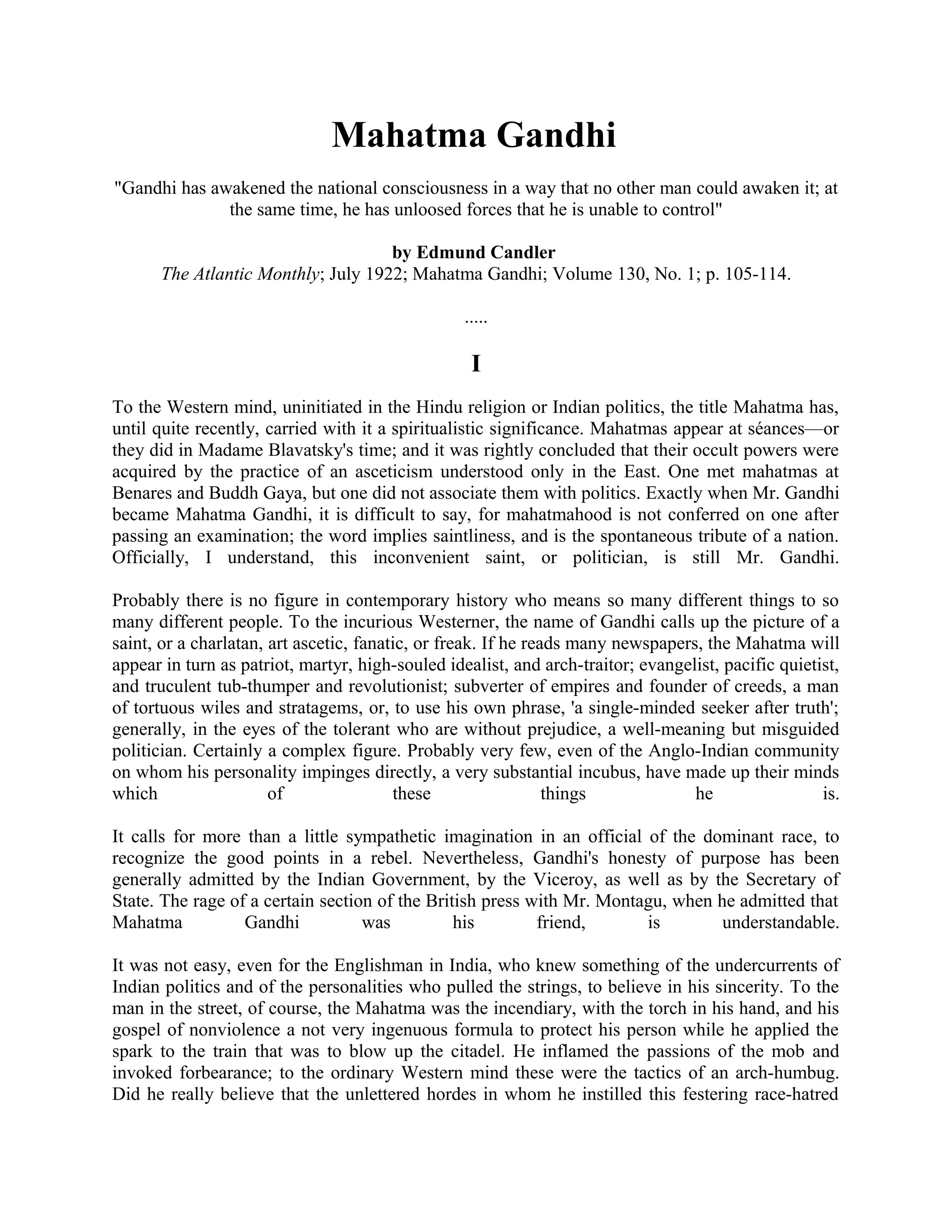 Mahatma Gandhi | DOC