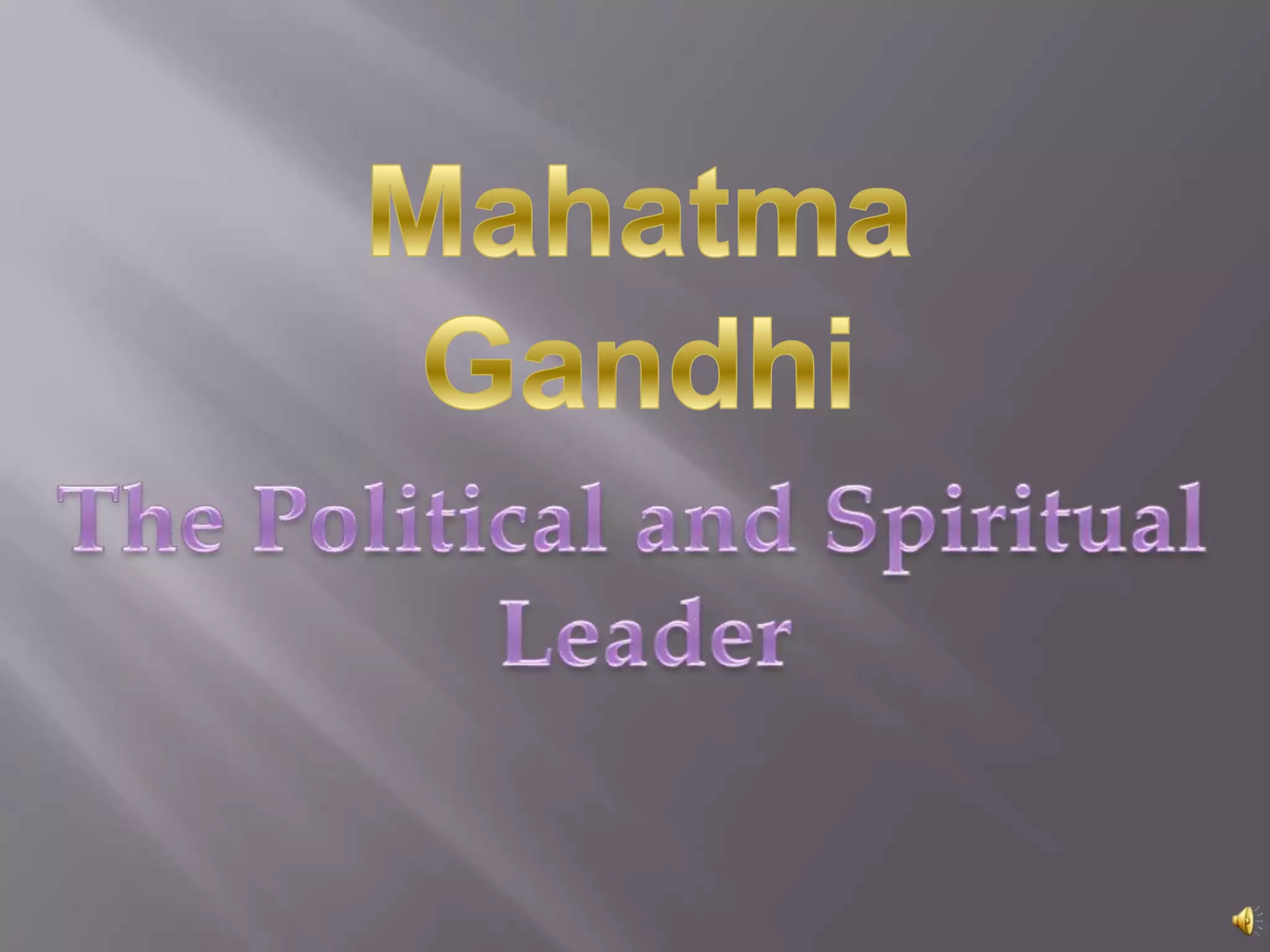 Mahatma Gandhi Leadership | PPTX