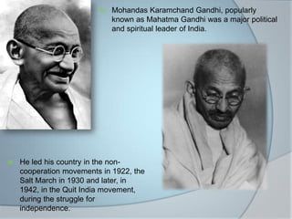 Mahatma Gandhi Leadership | PPTX