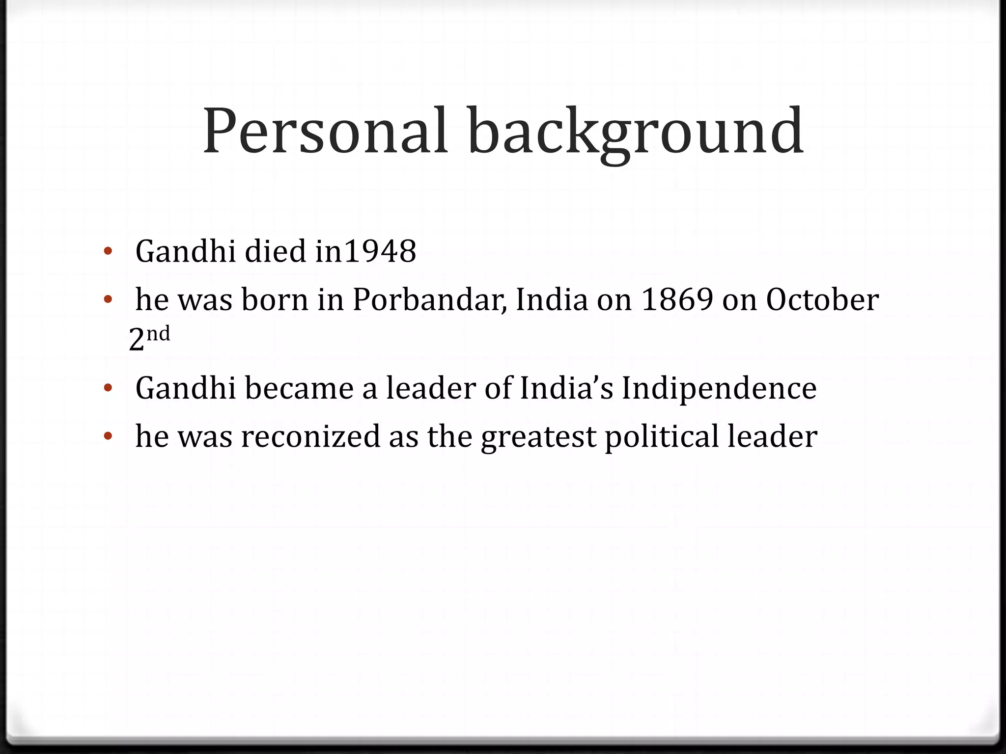 Mahatma gandhi | PPTX