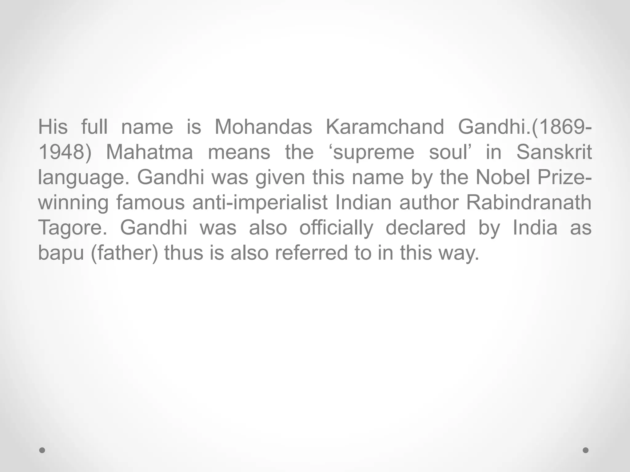Mahatma gandhi | PPTX