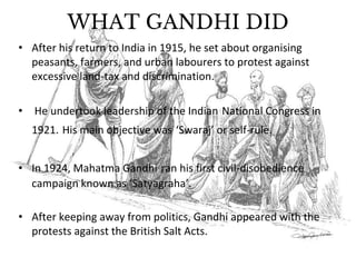 Mahatma gandhi | PPTX