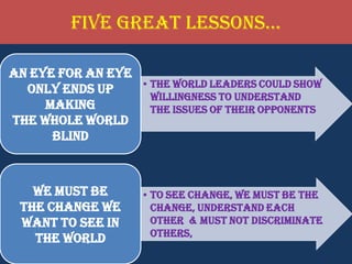 Mahatma gandhi a non-violent leader | PDF