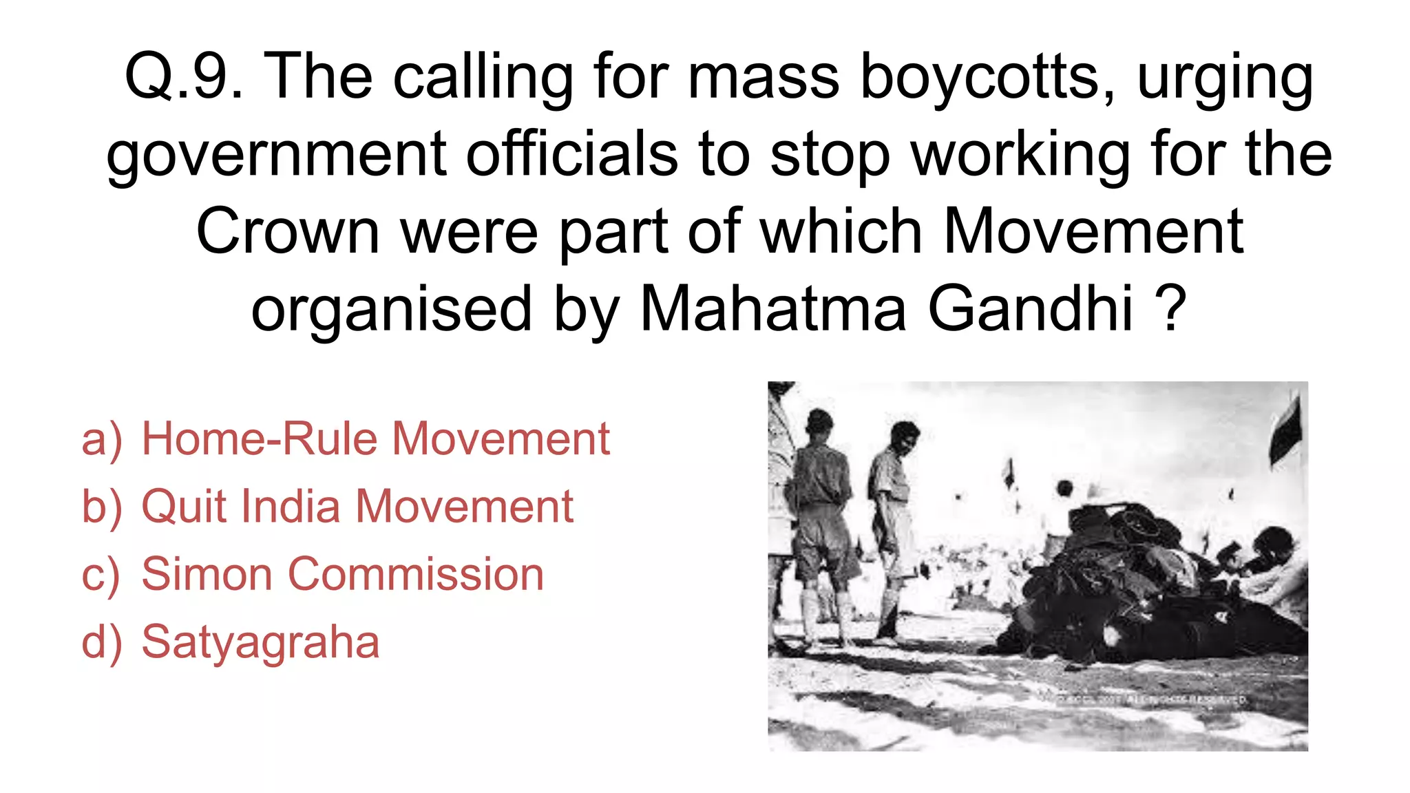 Mahatma gandhi quiz | PPTX