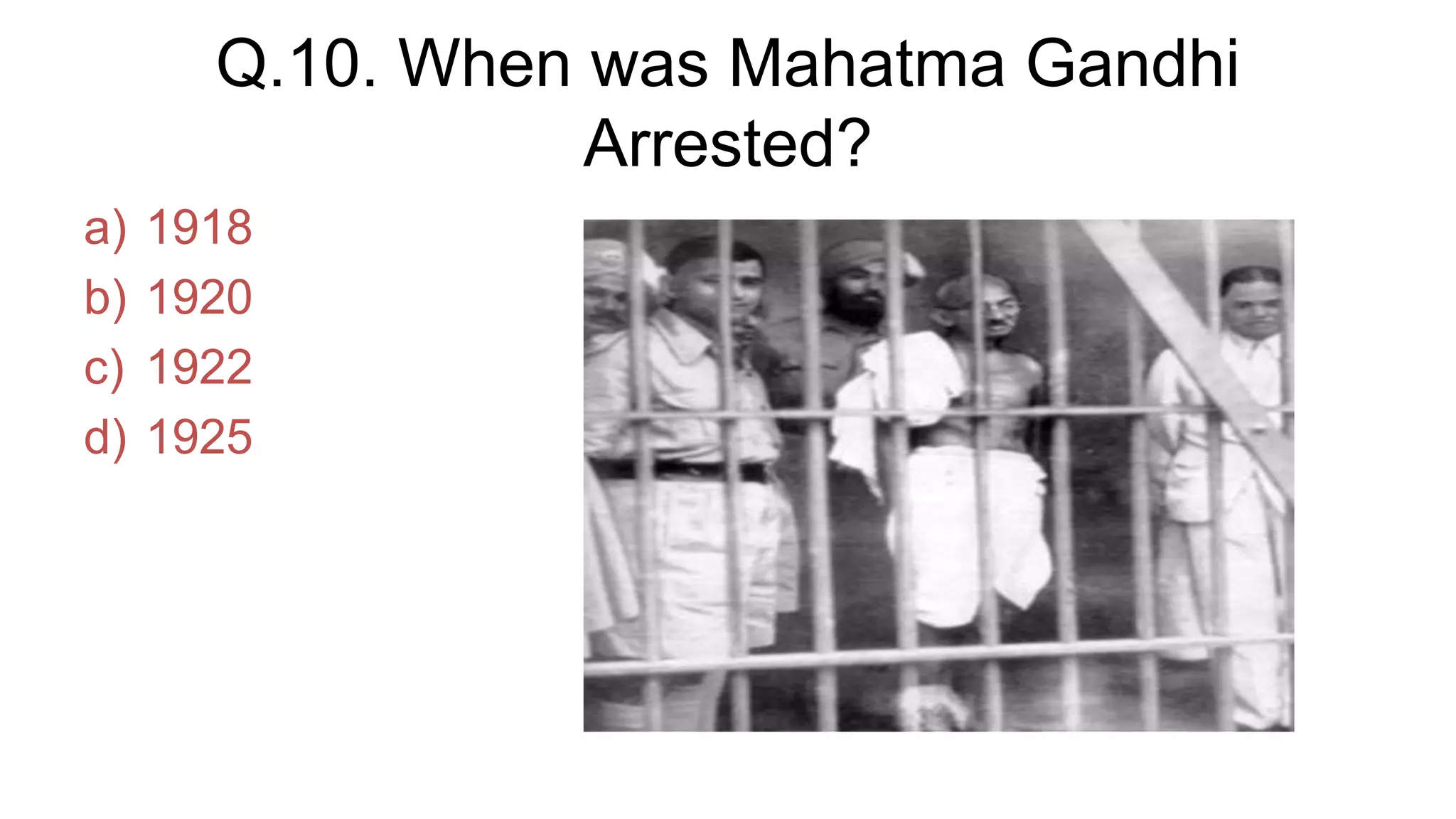 Mahatma gandhi quiz | PPTX