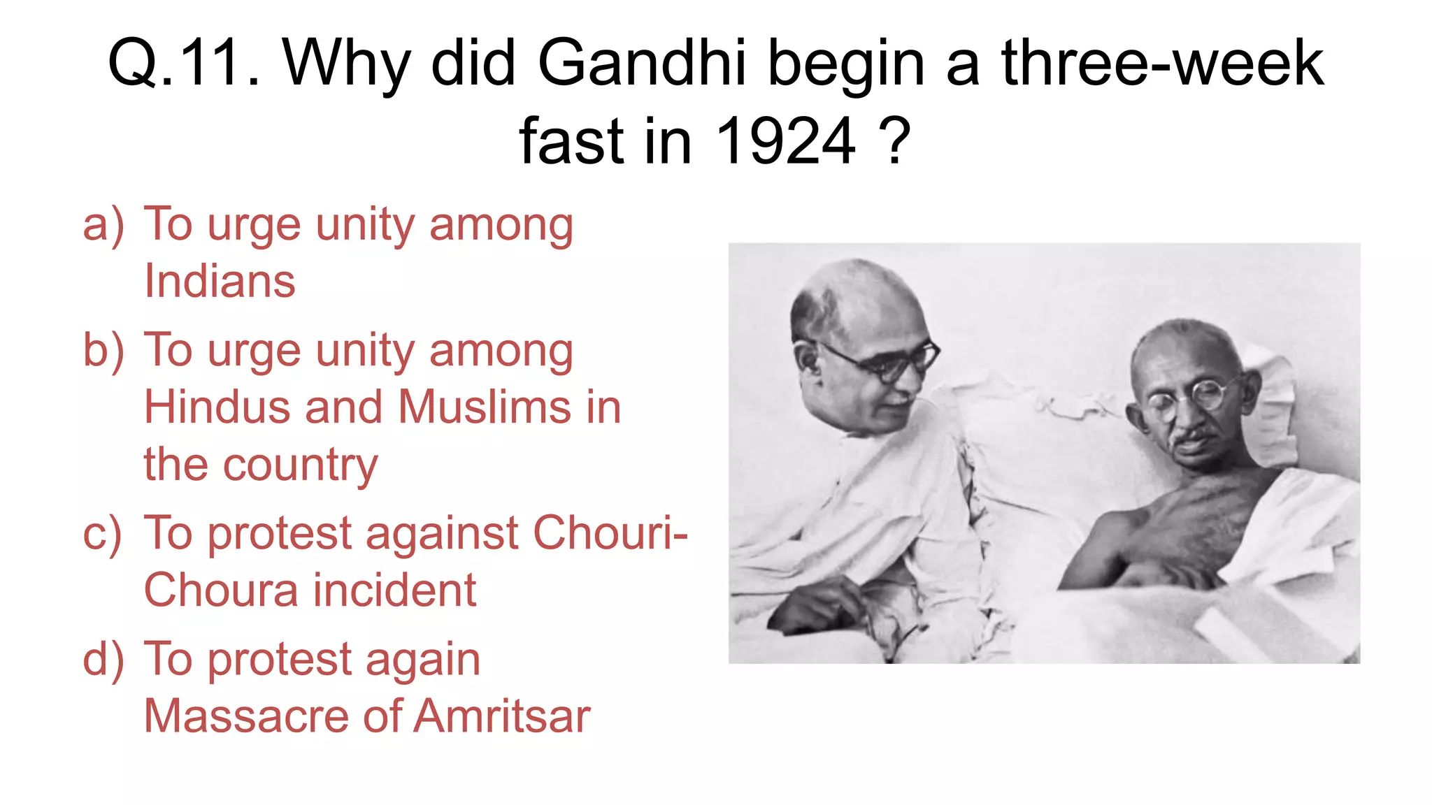 Mahatma gandhi quiz | PPTX