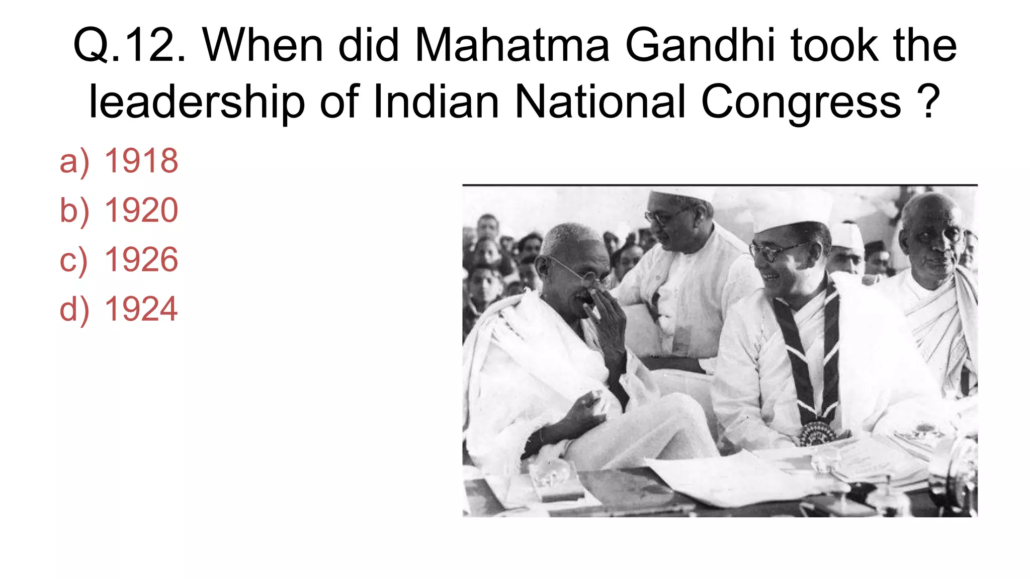 Mahatma gandhi quiz | PPTX