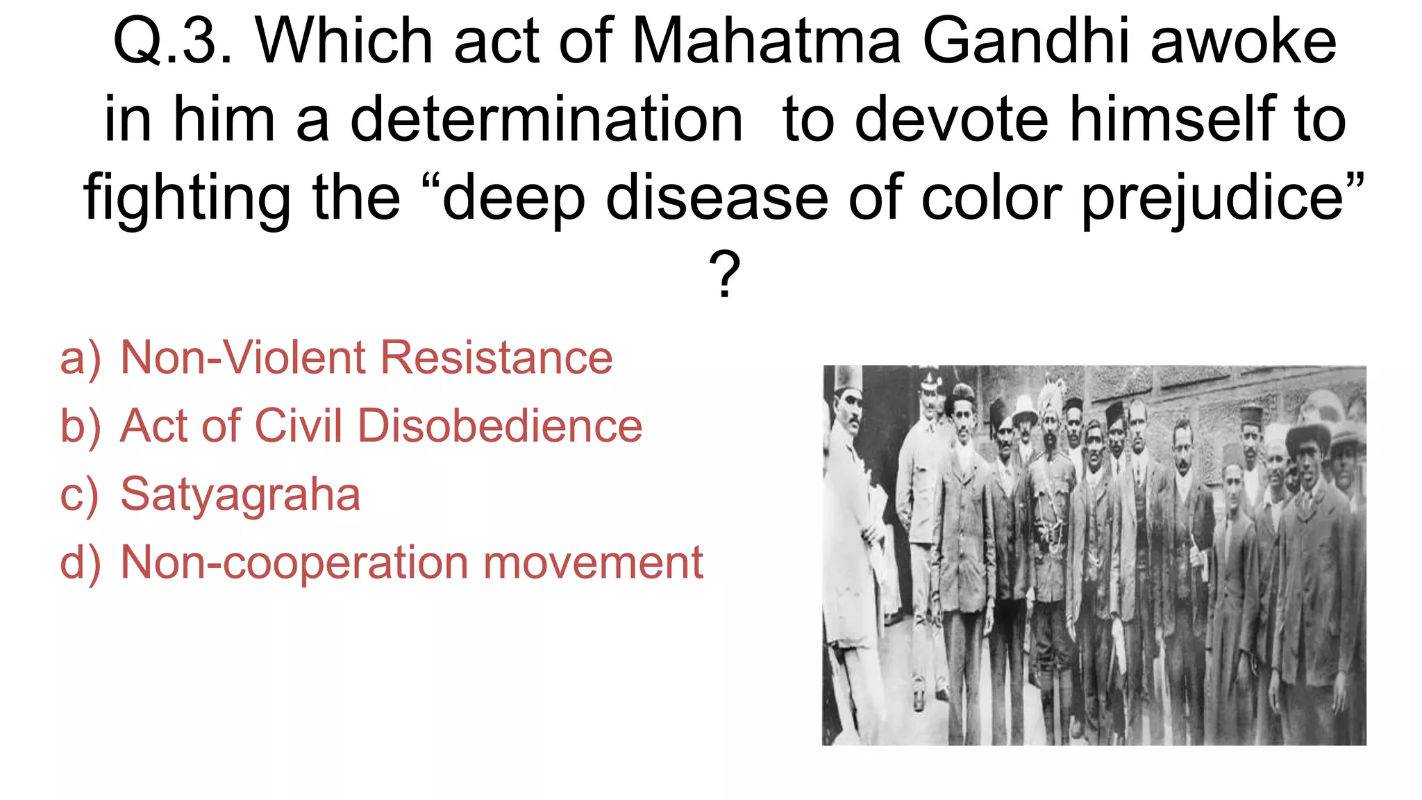 Mahatma gandhi quiz | PPTX