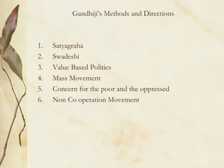 Mahatma Gandhi and National Movements | PPT