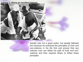 Mahatma gandhi leadership is all about commonsense ppt | PPT