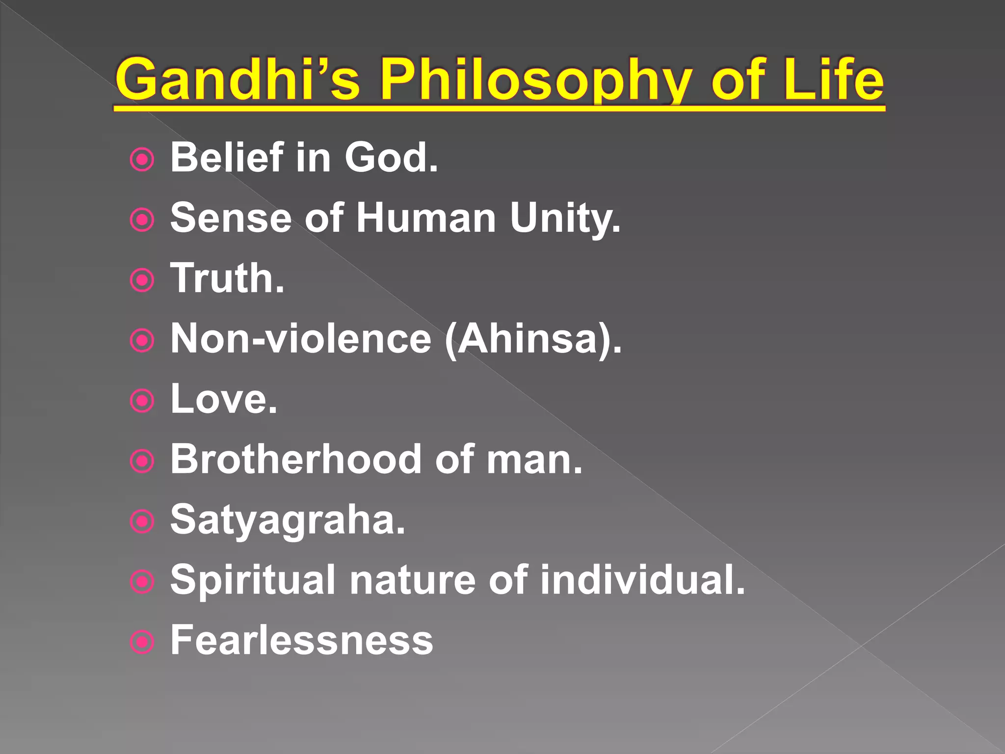 Mahatma Gandhi life history and educational contribution | PPTX