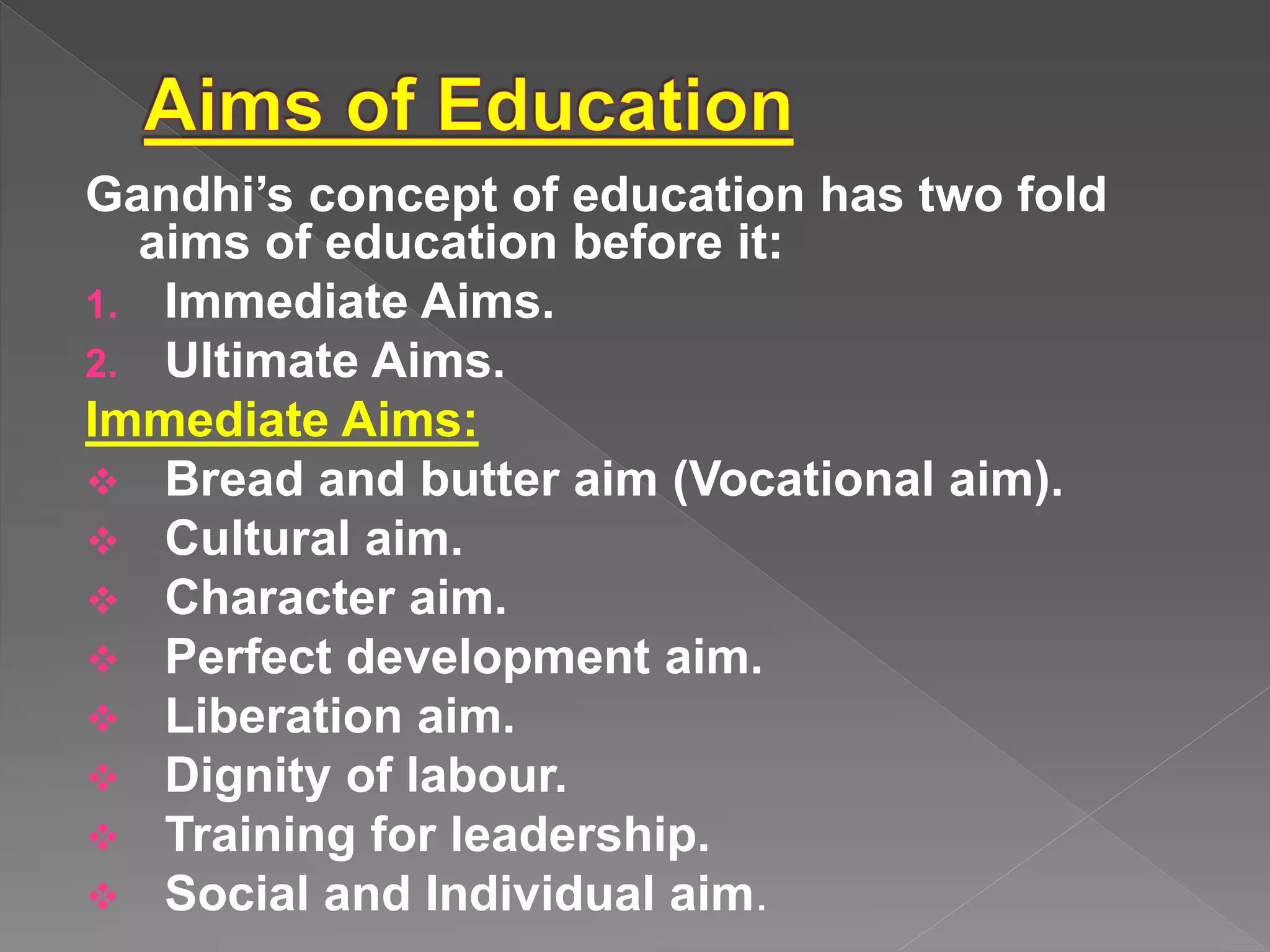 Mahatma Gandhi life history and educational contribution | PPTX