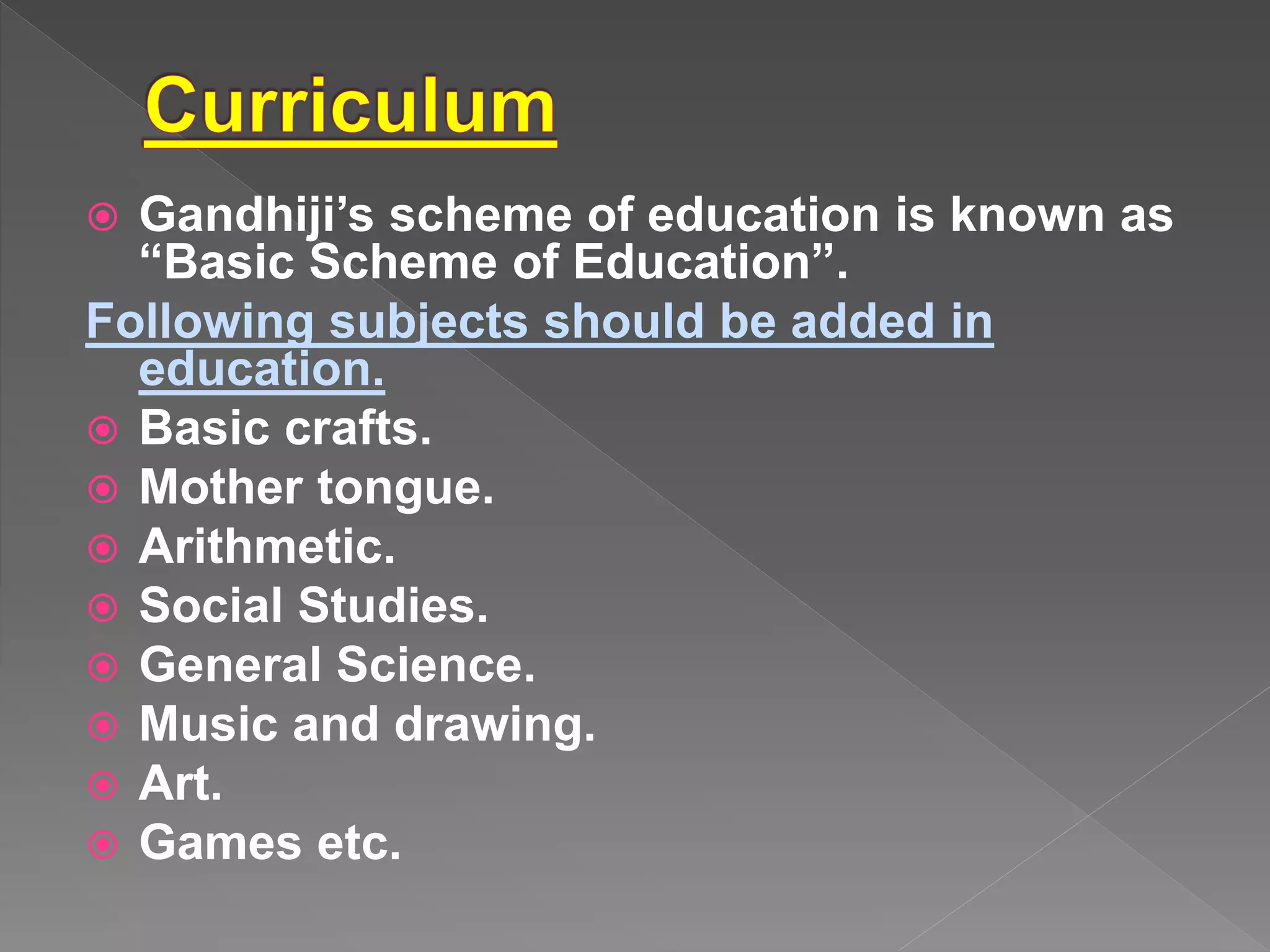 Mahatma Gandhi life history and educational contribution | PPTX