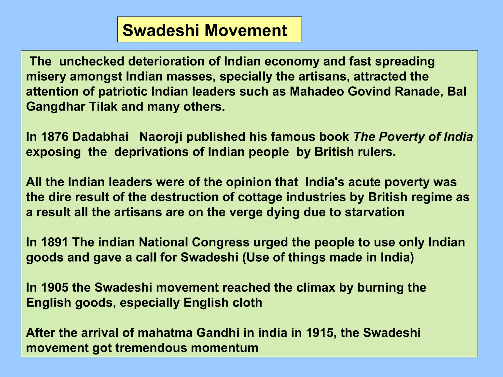 Mahatma gandhi’s khadi | PPT