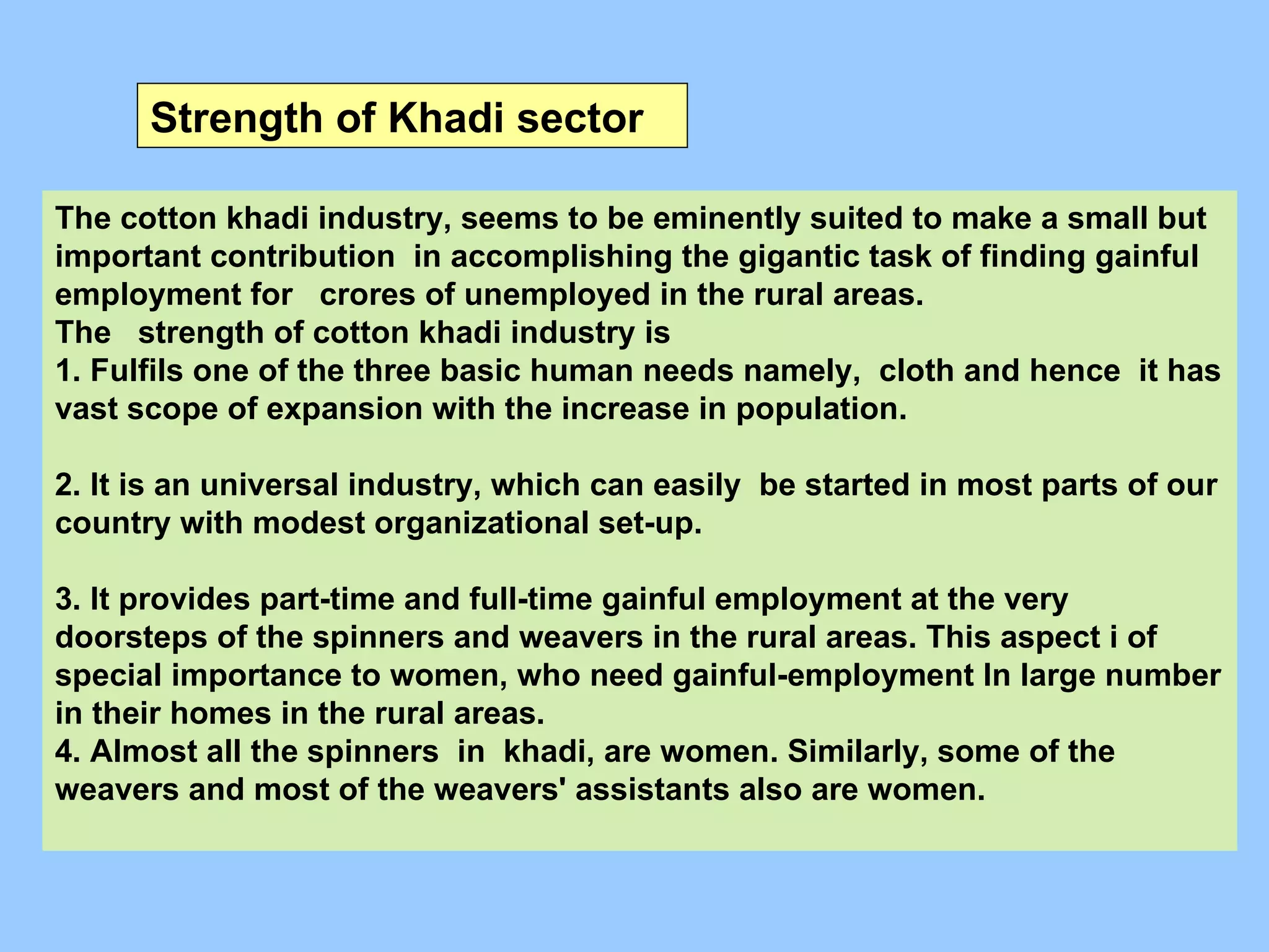 Mahatma gandhi’s khadi | PPT