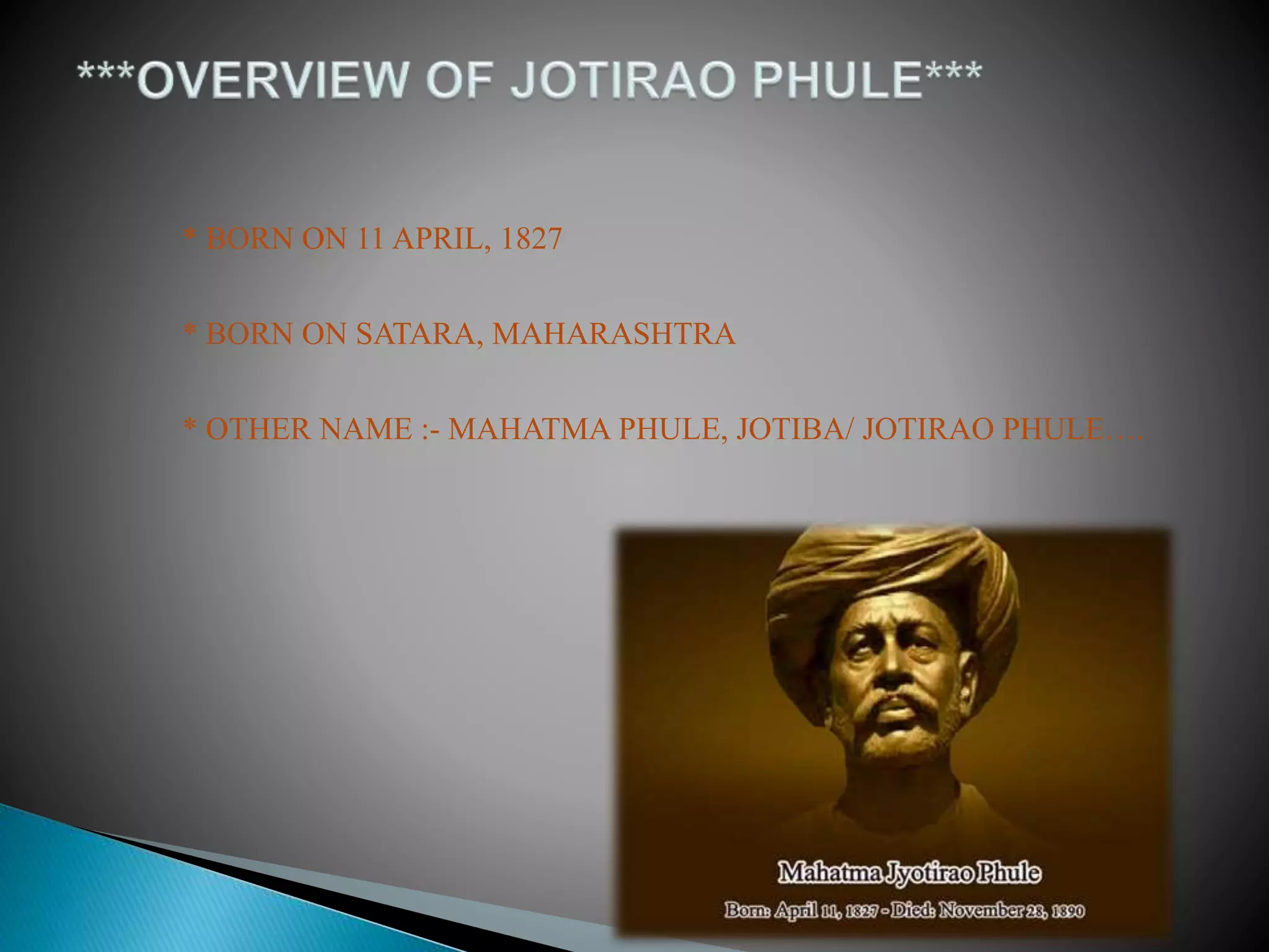 Mahatma jyotirao phule | PPTX