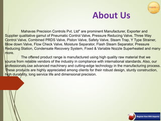 Mahavas precision controls pvt. ltd. | PPTX