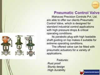 Mahavas precision controls pvt. ltd. | PPTX
