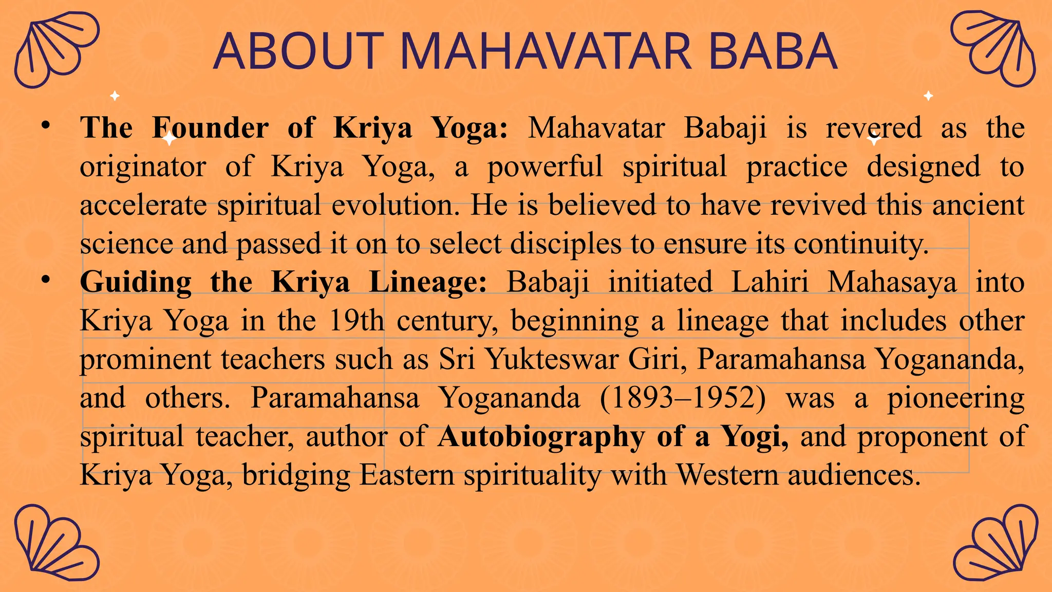 MAHAVATARA BABA JEE (महावतार बाबा जी).pptx