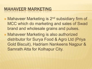 Mahaveer Marketing & Jain Pulses | PPTX