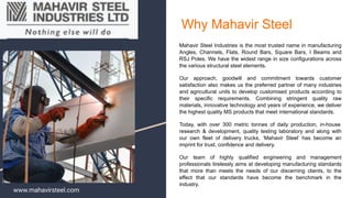 Mahavir Steel Industries Pune, MS Flat Manufacturers | PDF ...