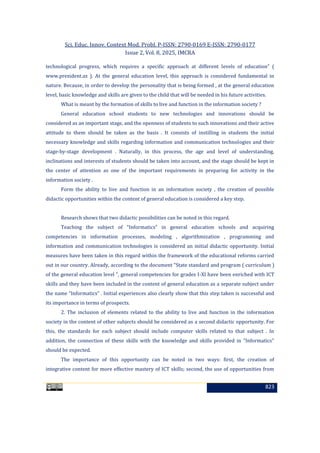 Standards as a quality indicator of General Education | PDF