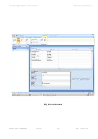 Database design and Development | DOC