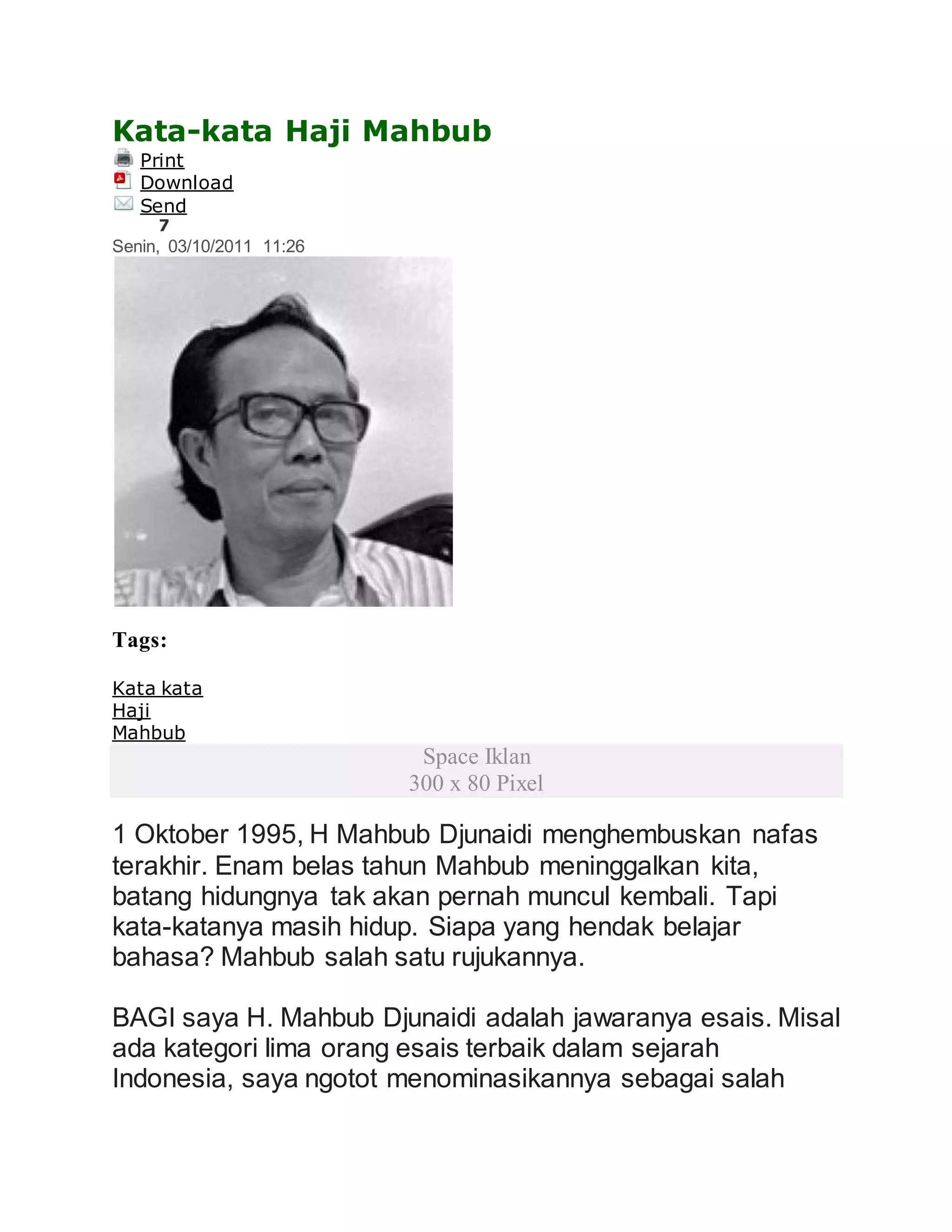 Mahbub Djunaidi | DOCX