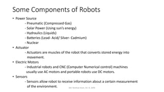 Introduction to Robotics and Future of Robotics in perspective of ...