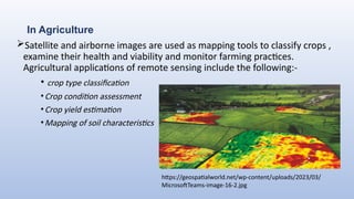 APPLICATION OF REMOTE SENSING IN GEOSCIENCE | PPT