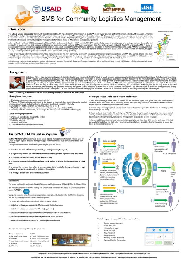 SMS for Community Logistics Management | PDF