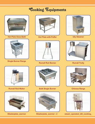 Freeze Solutions, Hyderabad, Commercial Hotel Kitchen Equipments | PDF ...