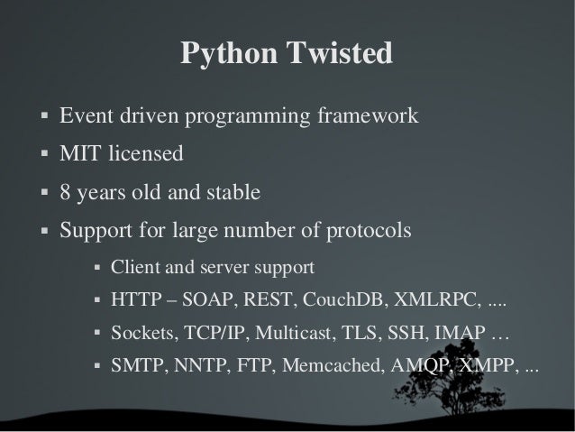 Python twisted