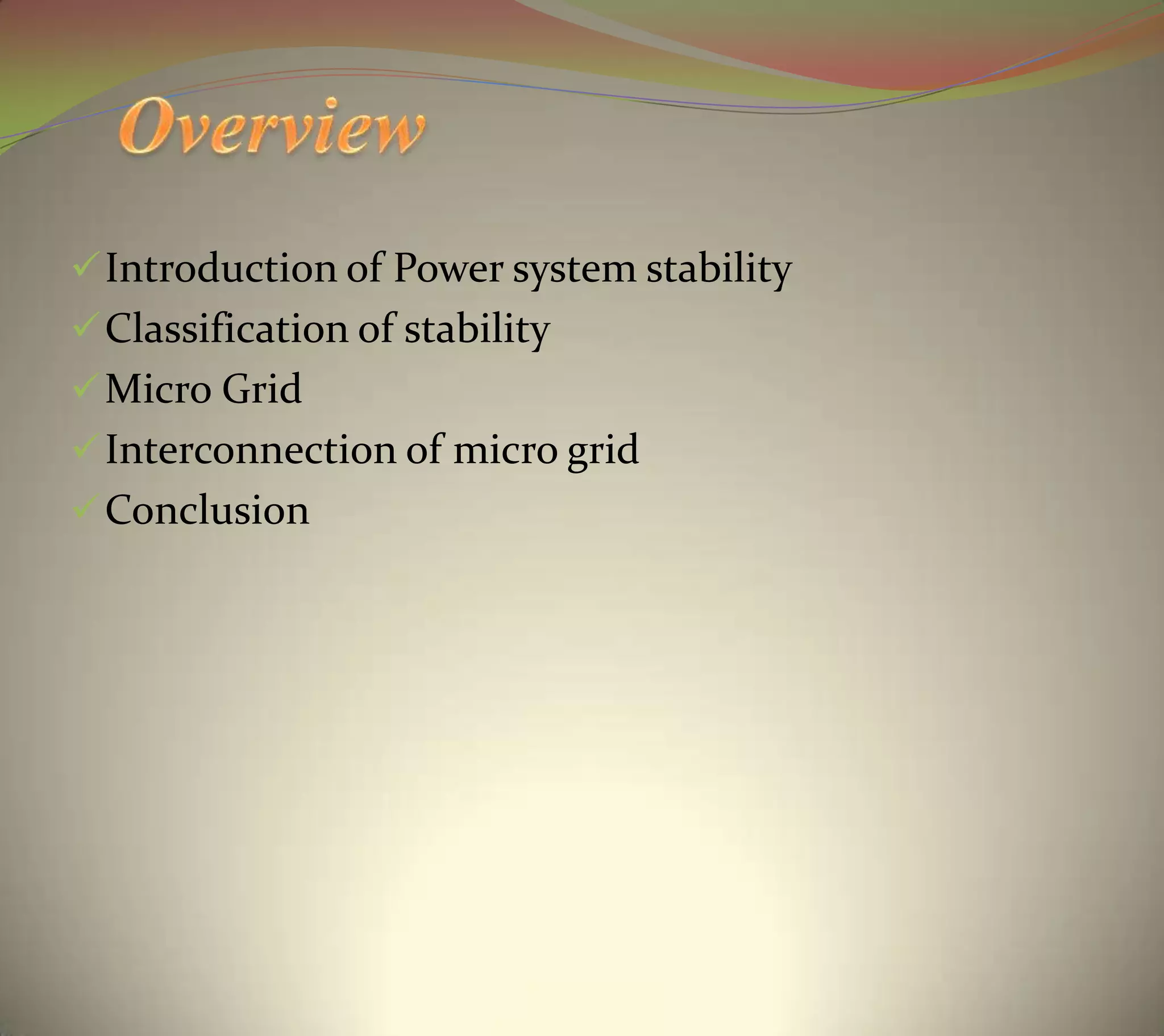 PPT ON POWER SYSTEM STABILITY | PPTX