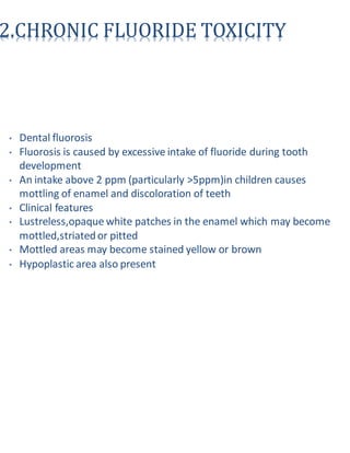 fluoride toxicity | DOCX
