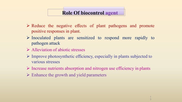 FUNGI AS BIOCONTROL AGENT.pptx | Agriculture | Industries