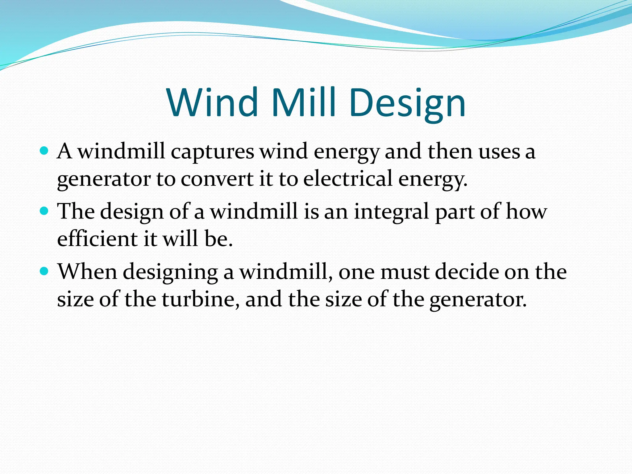 Power Point Presentation on Wind Turbine | PPTX
