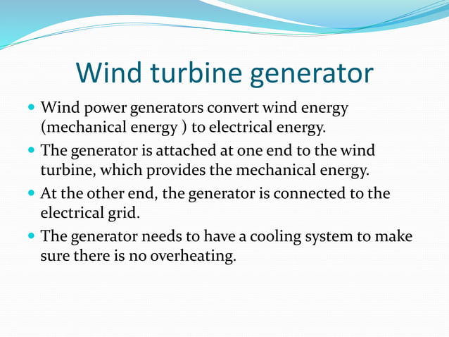 Power Point Presentation on Wind Turbine | PPT