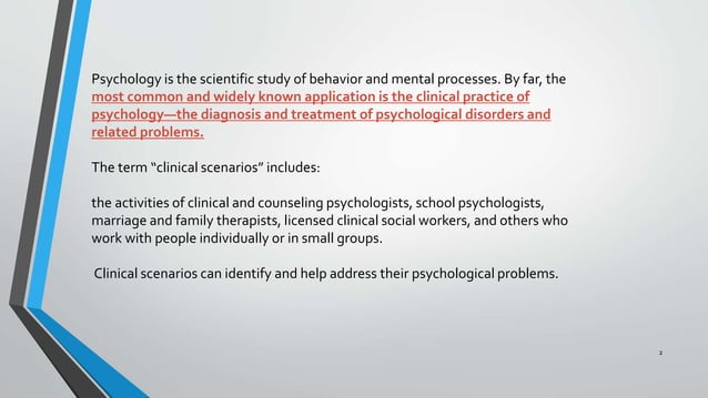 clinical scenarios | PPT