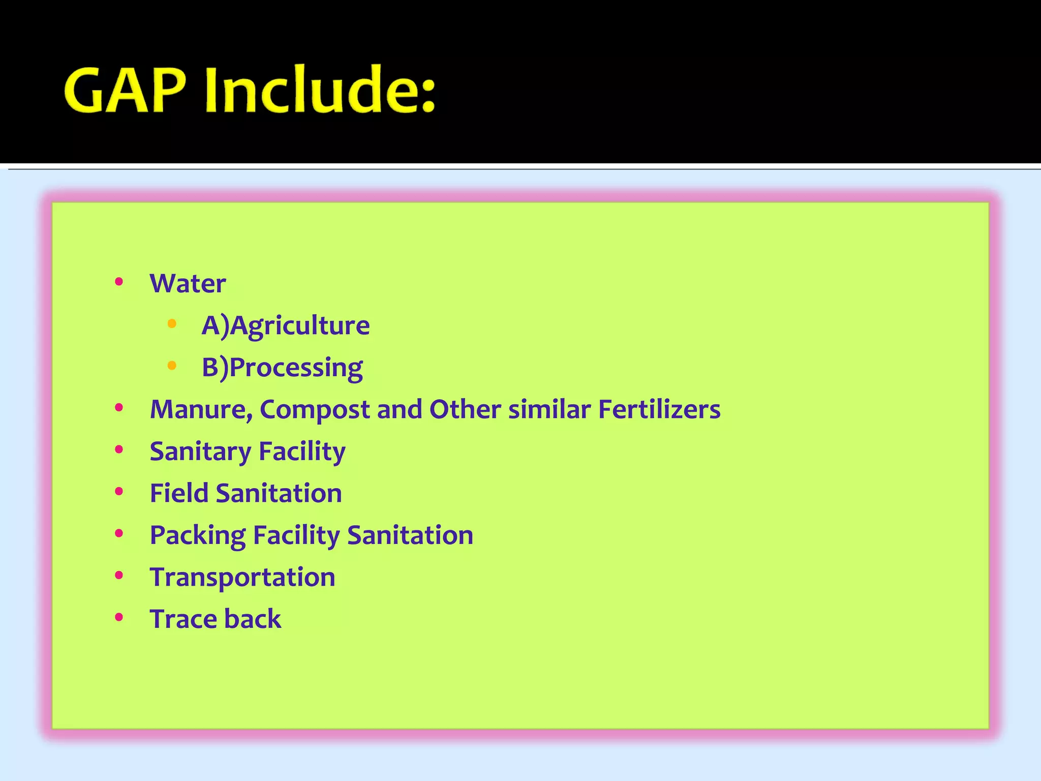 Good Agriculture Practices | PPT