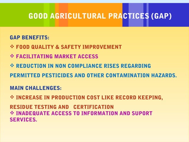 Good Agriculture Practices | PPT