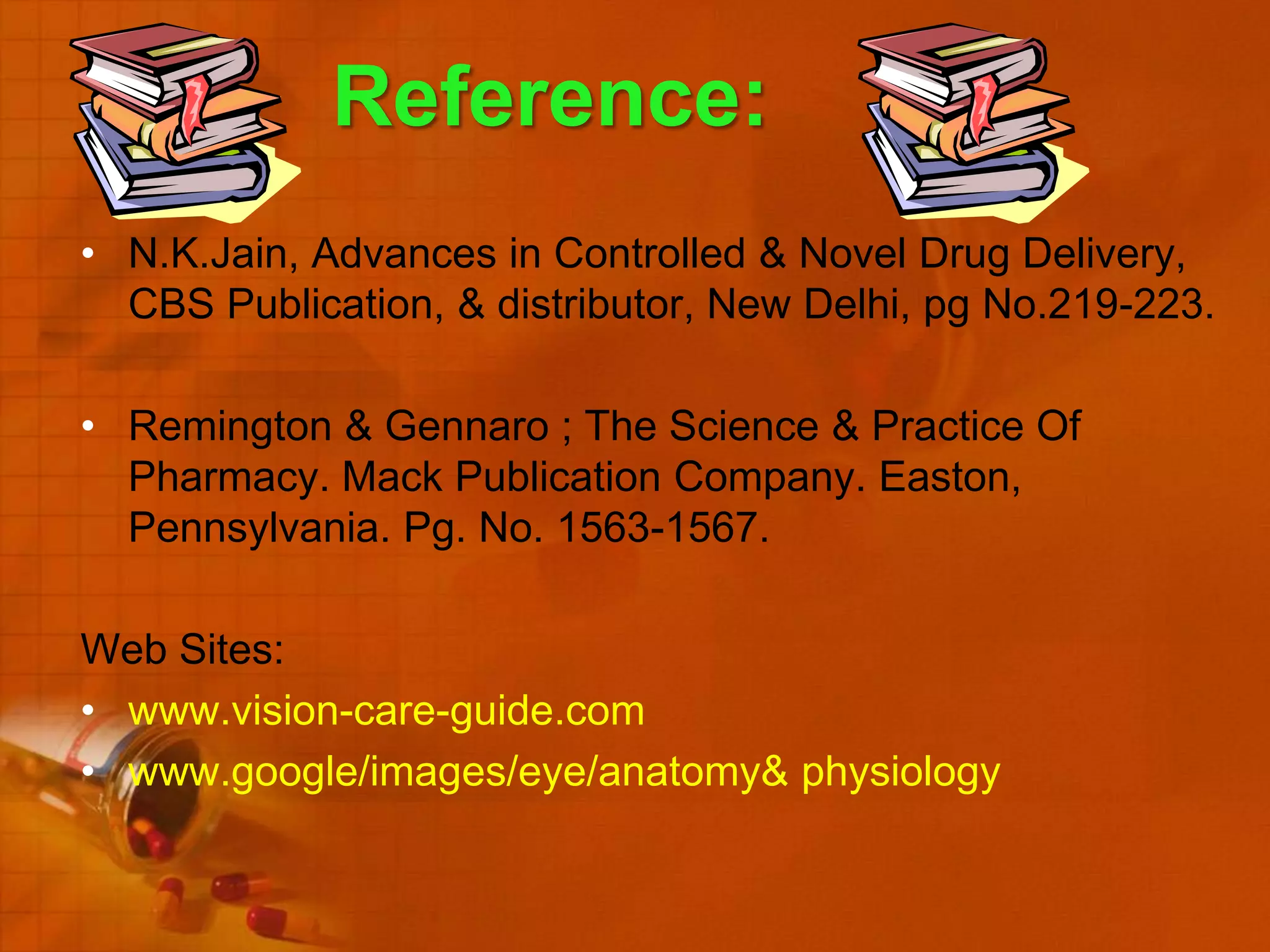 Ocular drug delivery system | PPTX