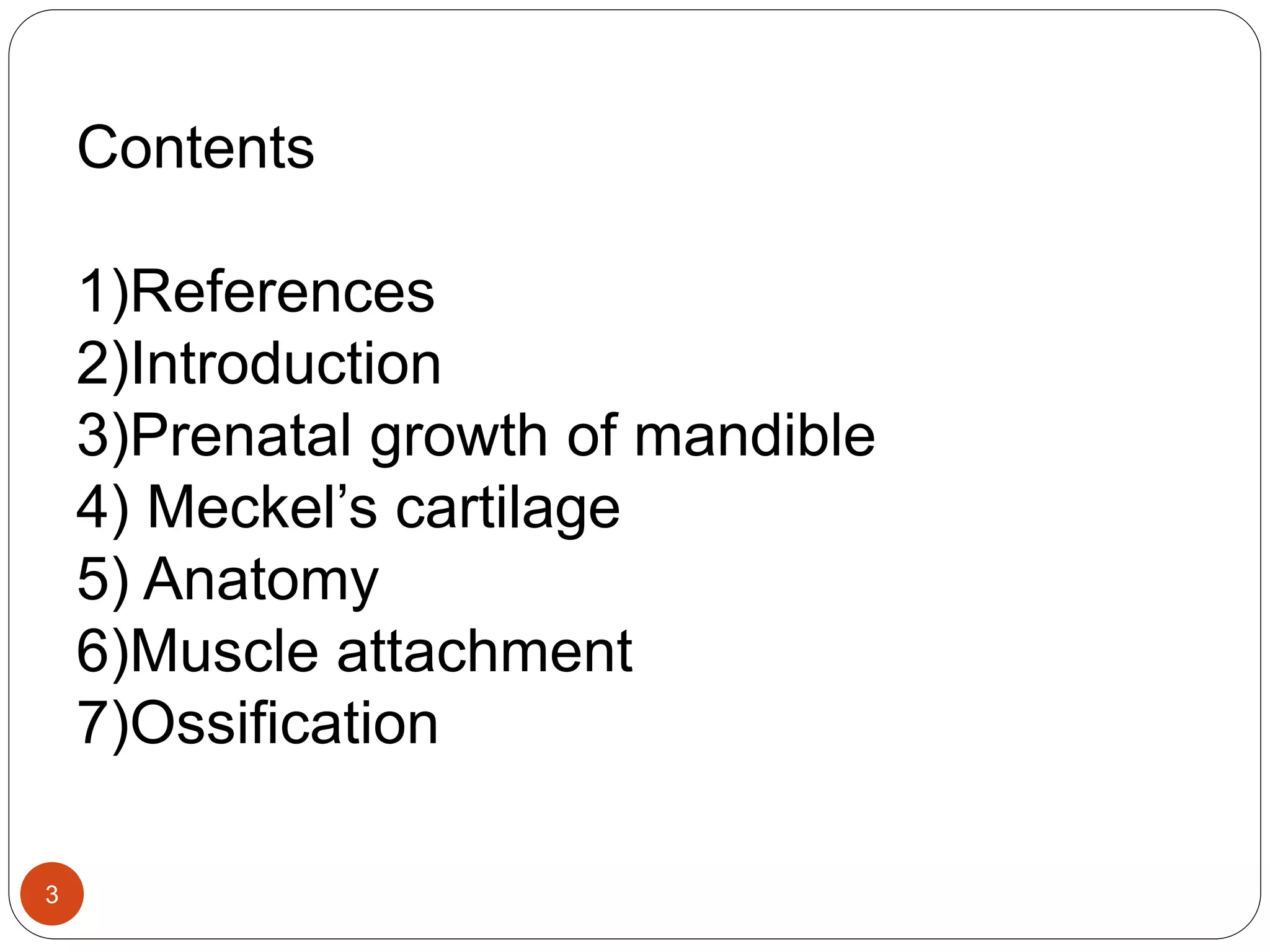 prenatal and post natal growth of mandible | PPTX