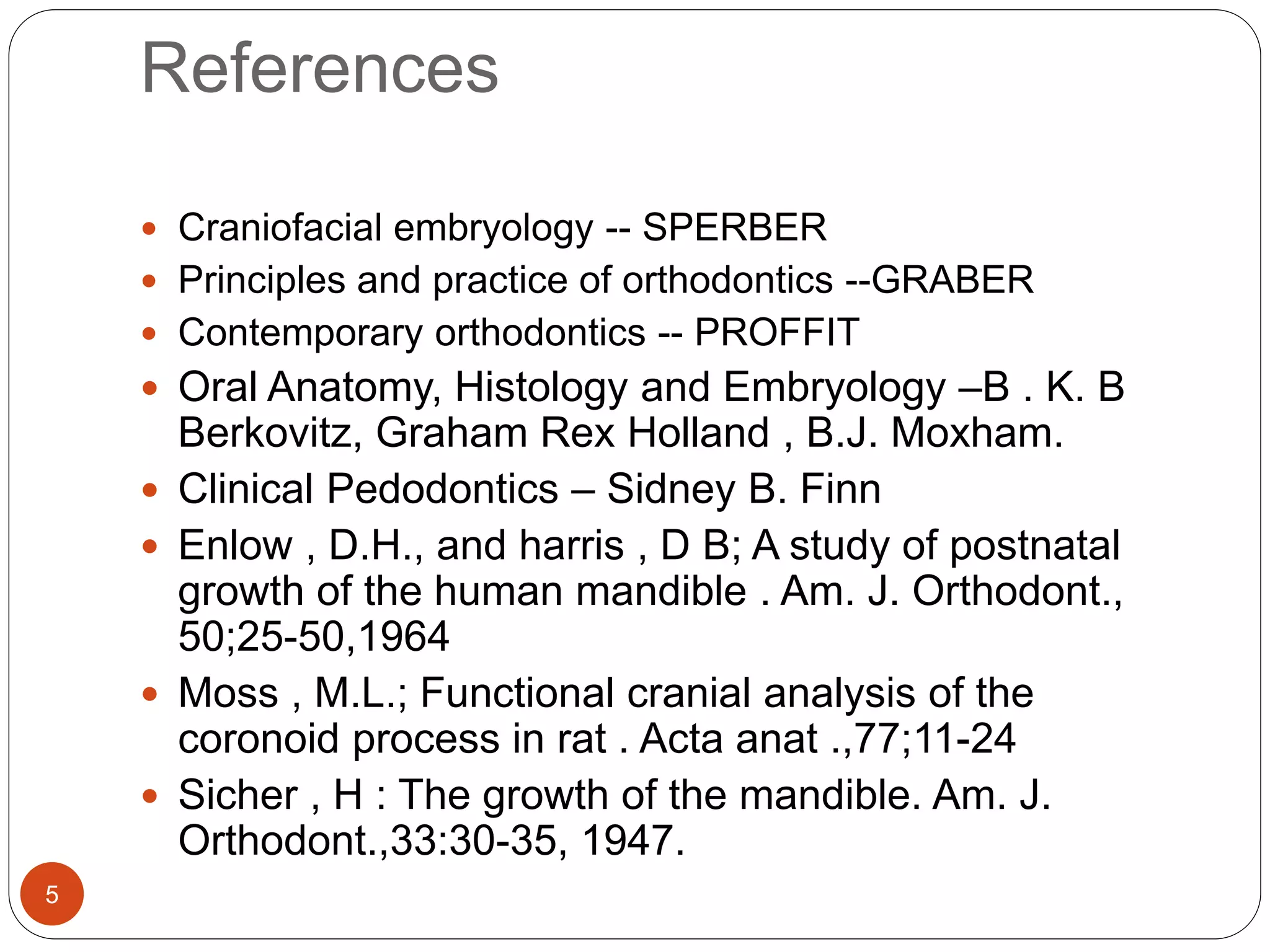 prenatal and post natal growth of mandible | PPTX