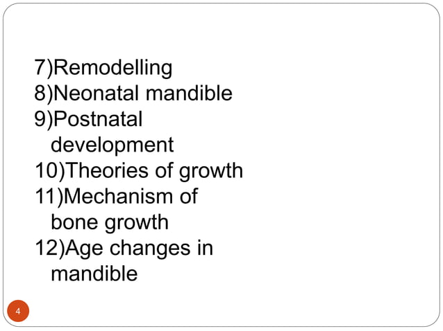 prenatal and post natal growth of mandible | PPTX