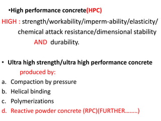 Reactive Powder Concrete , as high strength and high performance ...