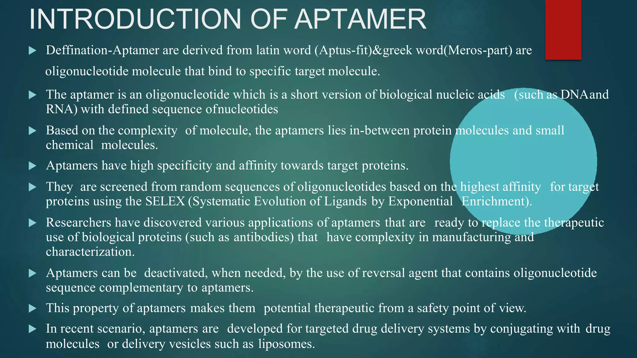 APTAMERS | PPTX