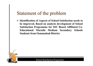 School Satisfaction Program | PDF