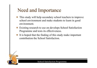 School Satisfaction Program | PDF