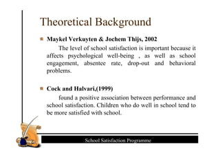 School Satisfaction Program | PDF